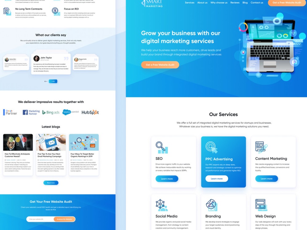 Elevating Industry Presence with Expert Landing Page Design on System I ...