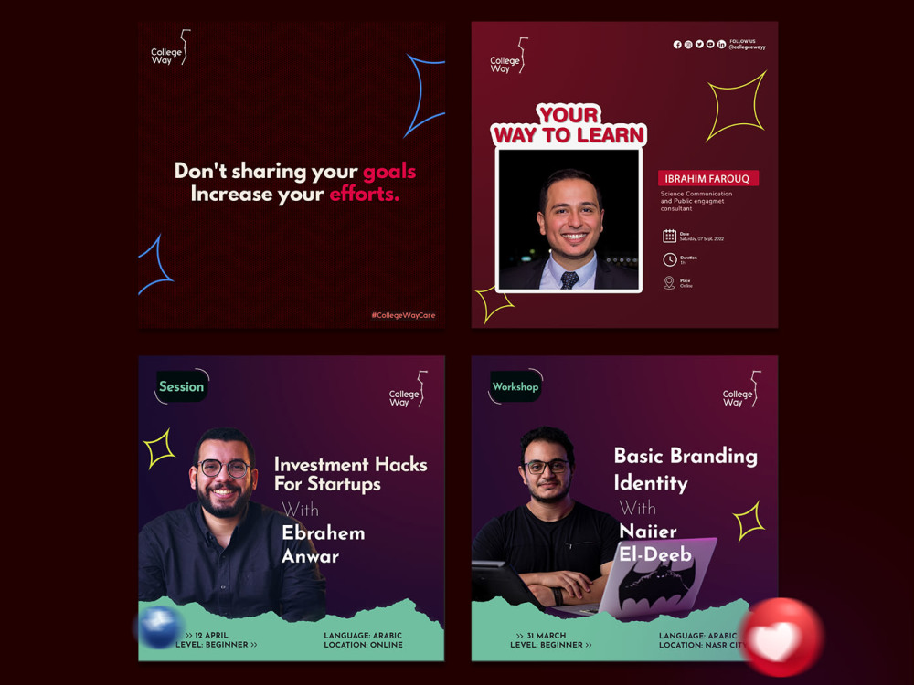 A Creative and Artsy social media design , post, banner, ads | Upwork