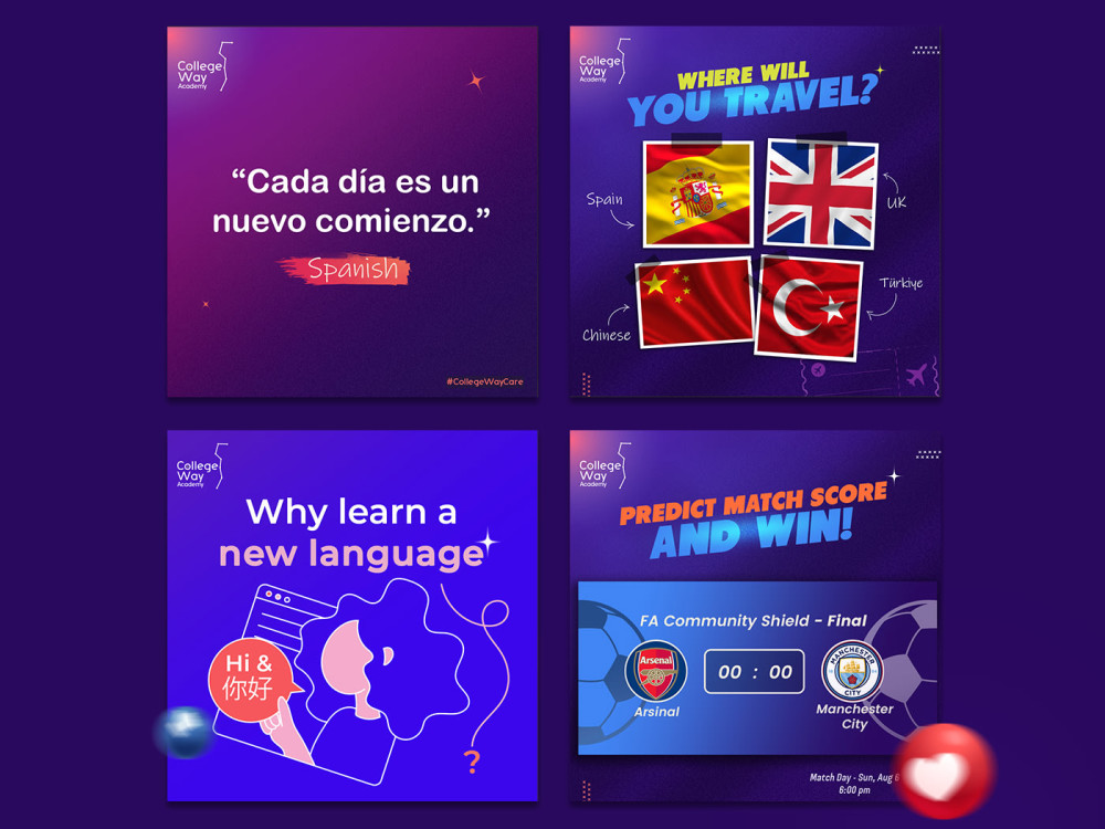A Creative and Artsy social media design , post, banner, ads | Upwork