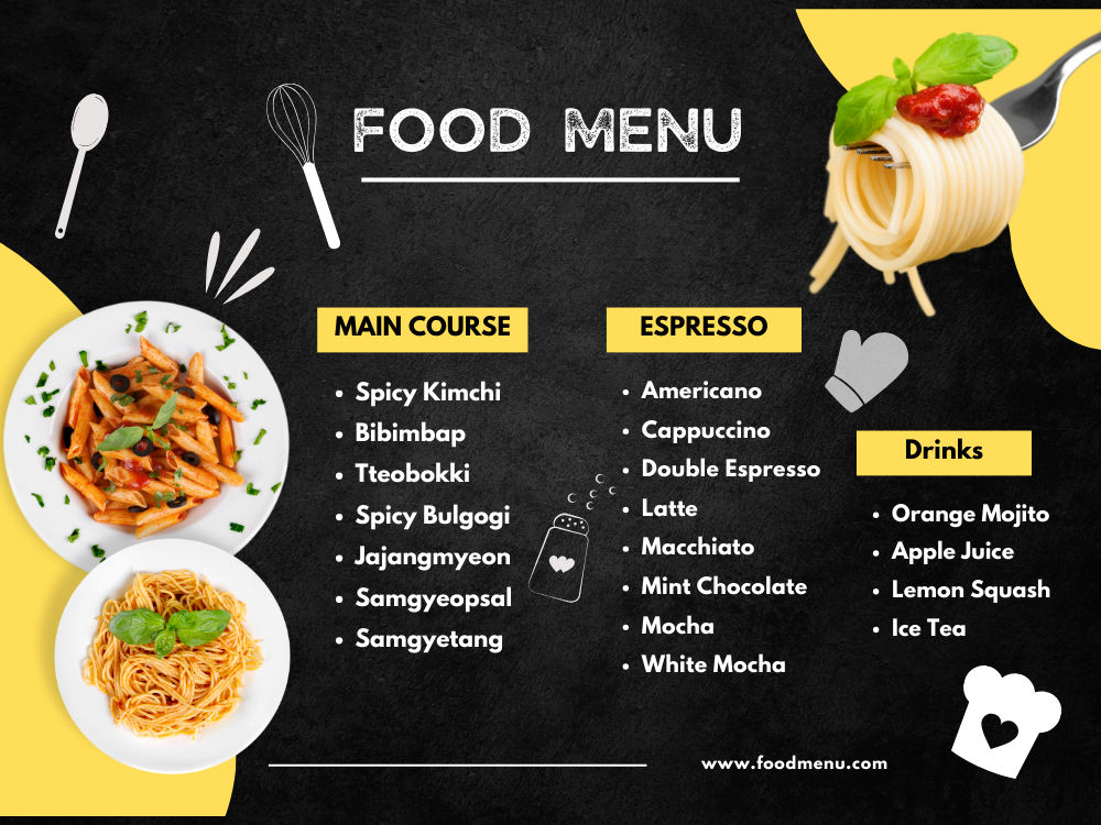 EYE-CATCHING RESTAURANT MENU / FLYER DESIGN | Upwork