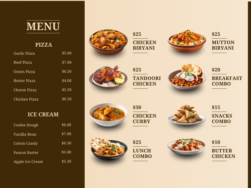EYE-CATCHING RESTAURANT MENU / FLYER DESIGN | Upwork