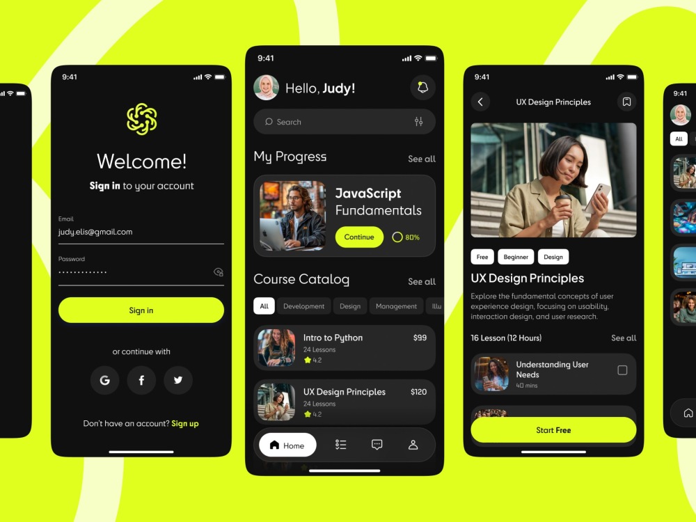 A user-friendly Mobile App Design UX/UI in Figma | Upwork