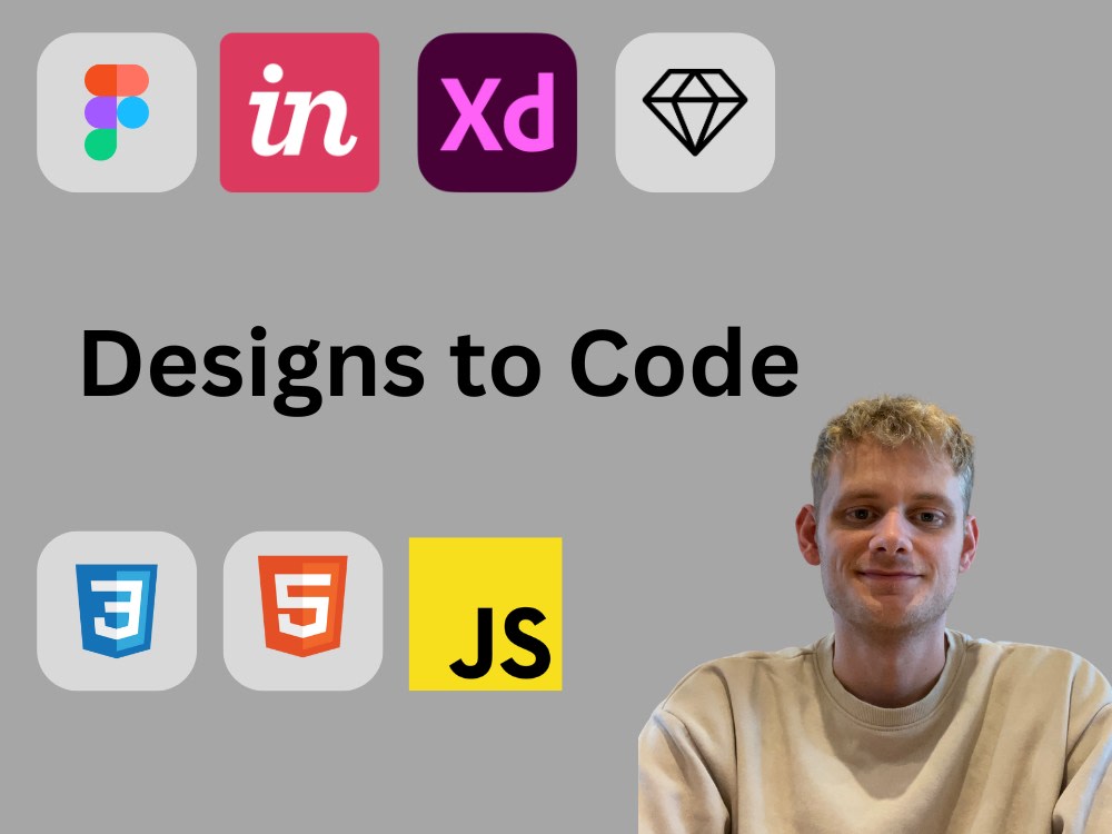 Website Designs translated into Code | Upwork