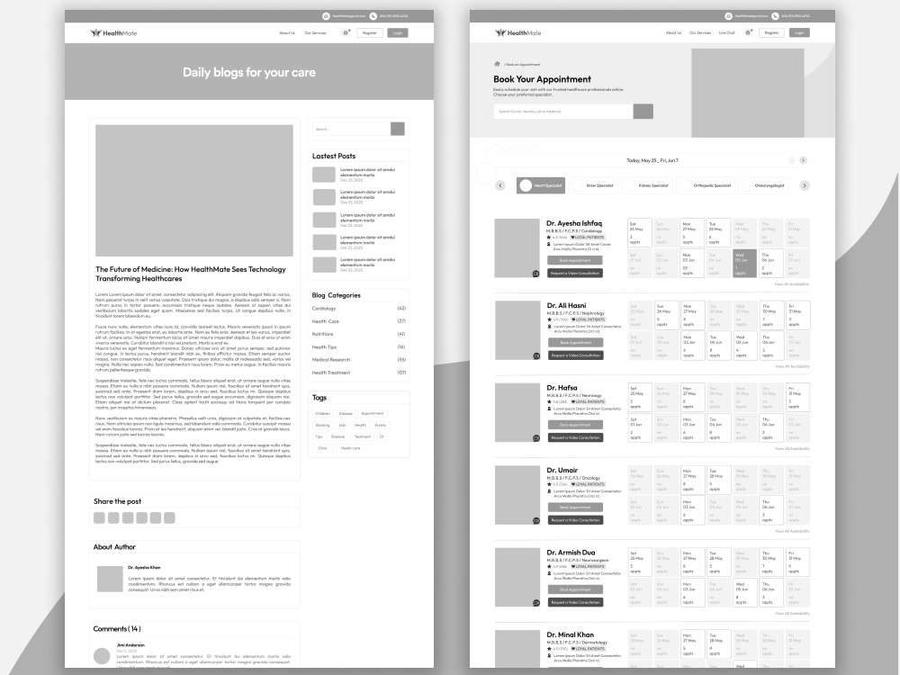 A high-fidelity wireframe for your website using Figma | Upwork