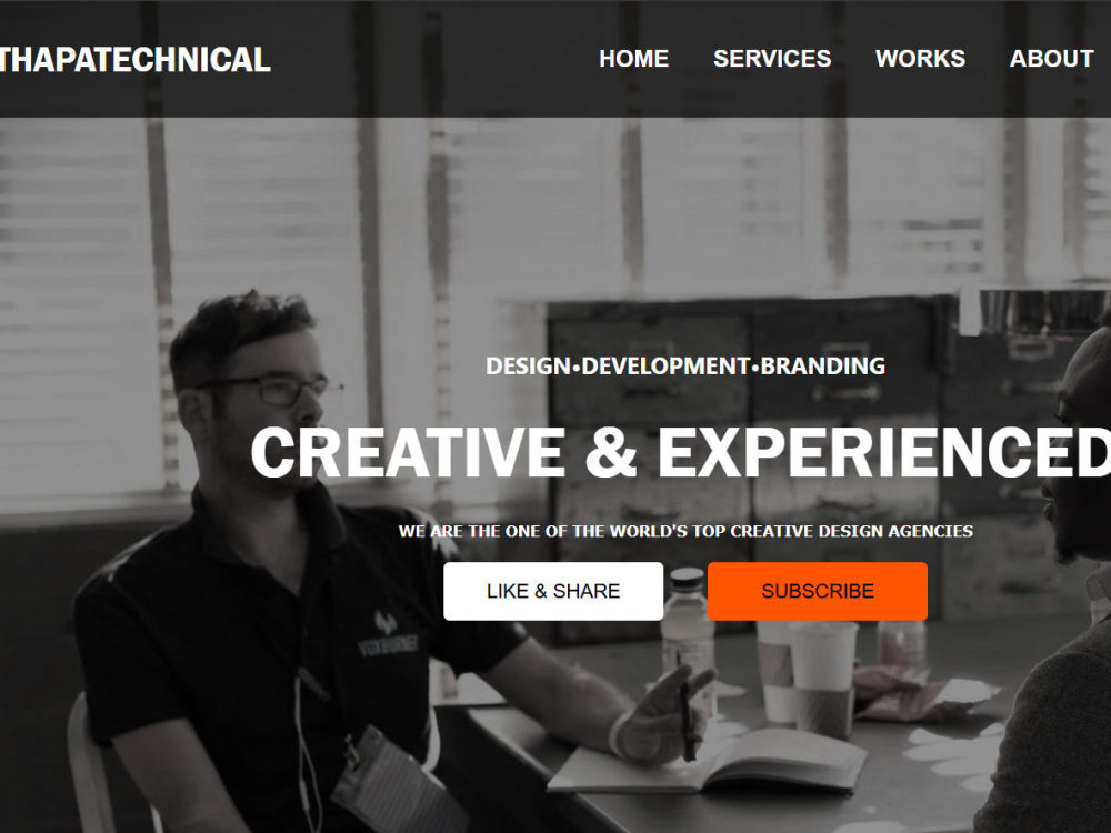 A modern HTML&CSS landing page | Upwork