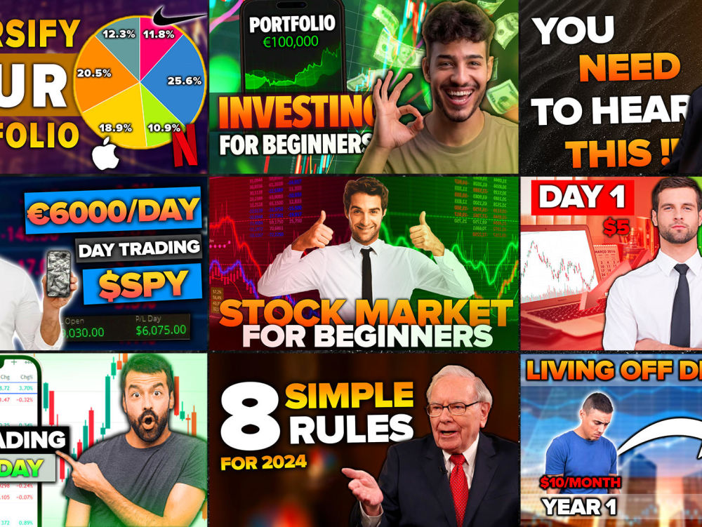 Trading, Investing Thumbnails eyecatching | Upwork