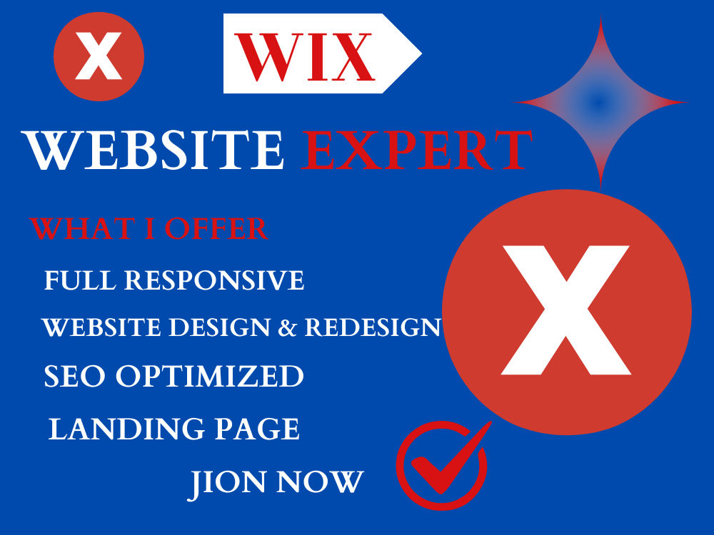 Wix website design or redesign, create wix responsive landing page | Upwork