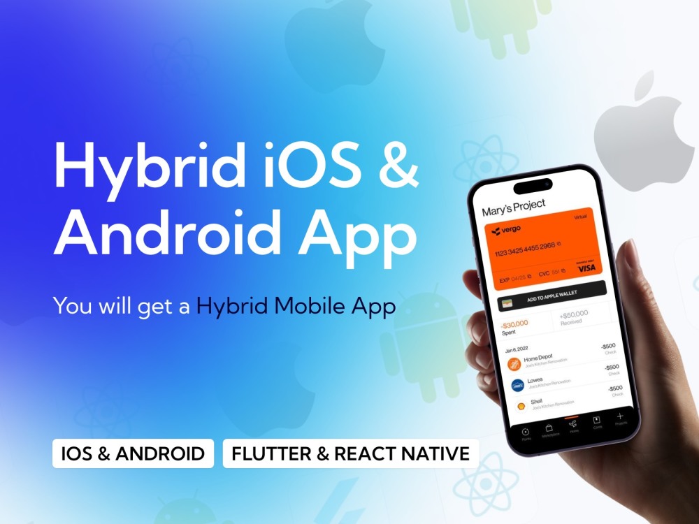 A Hybrid Mobile App | iOS & Android | Flutter & React Native | Upwork
