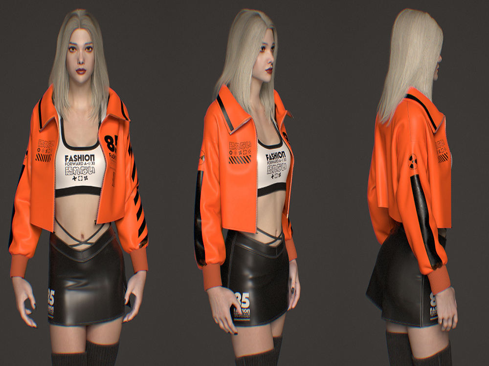 Polycount stylized 3d character,ue4 5 model, texture ue5 modely ,3d ...