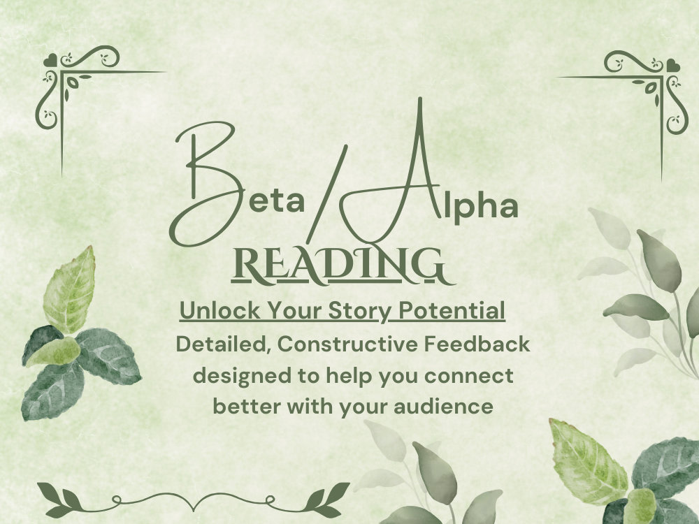 A comprehensive beta reading report, developmental edit and character ...
