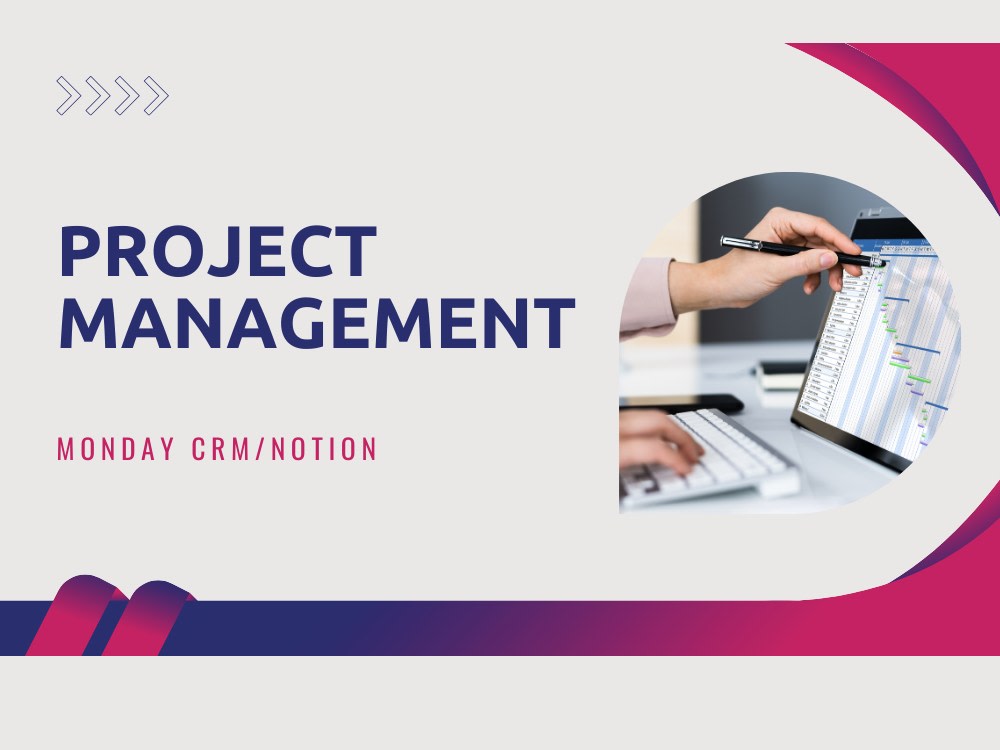 An exceptional Monday crm| Notion| Project management setup | Upwork