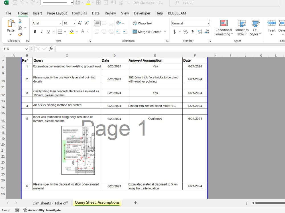 Quantity Surveying Dimension sheets, takeoffs & BOQ preparation | Upwork