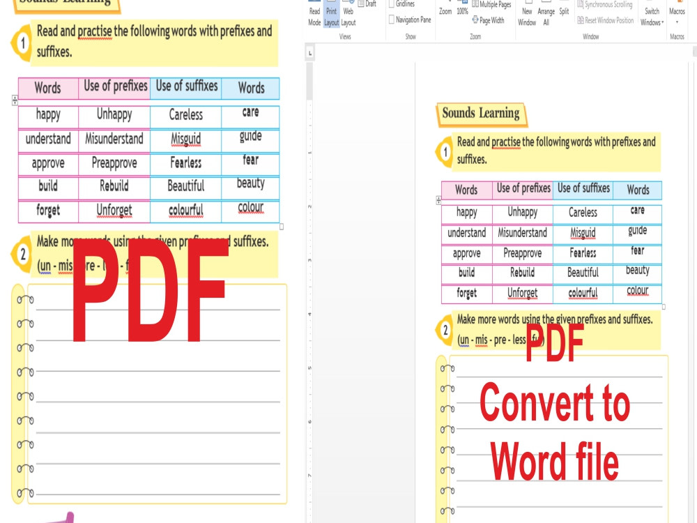 Typing, retype document, PDF to word and retyping | Upwork