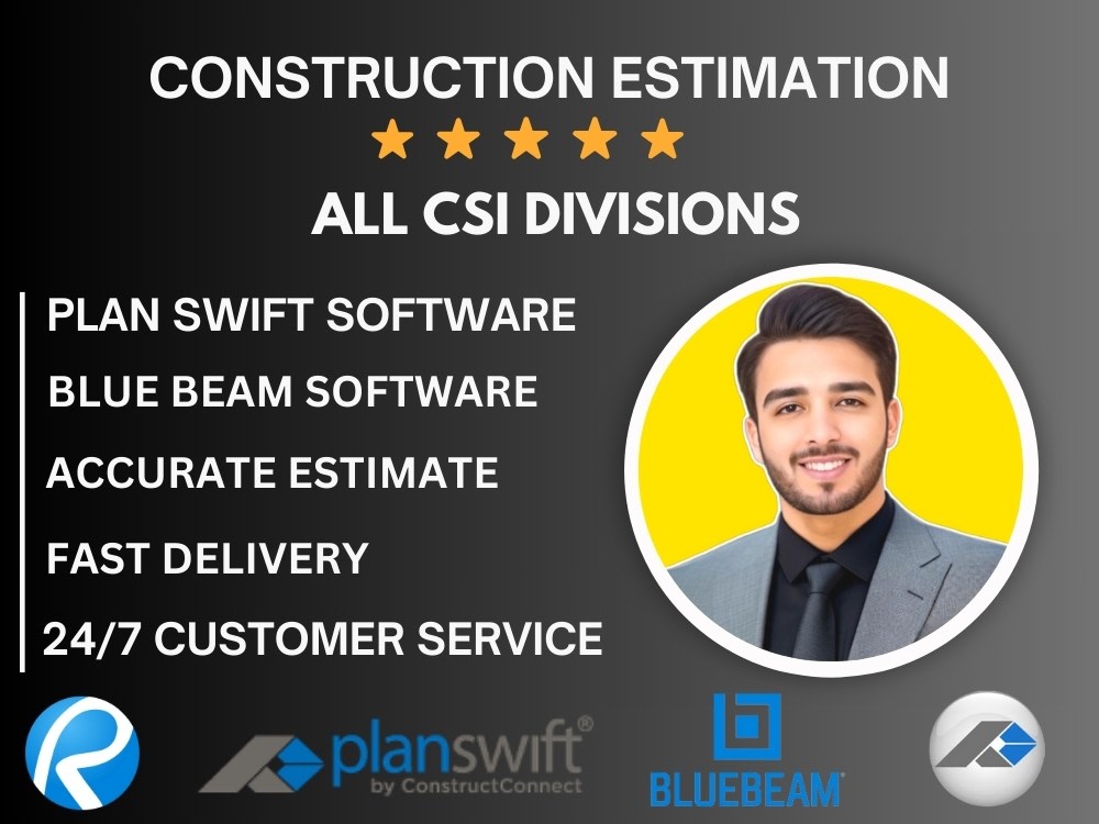 All CSI Divisions and Complete Construction Estimate within 1 day. | Upwork