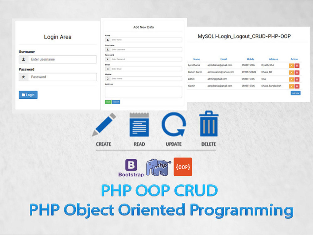 Full functional PHP CRUD web app | Upwork