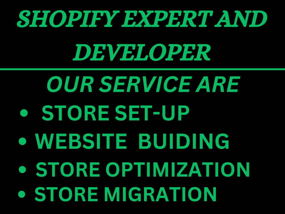 Shopify store set-up with design or website redesign with Product SEO ...