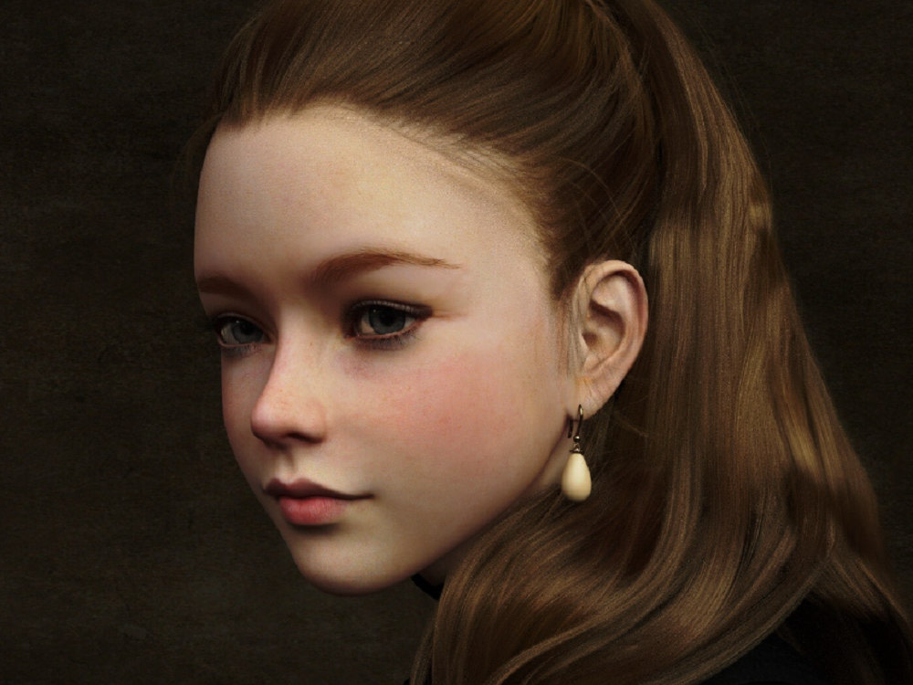 Dazstudio realistic 3d model, anime character, modular character ...