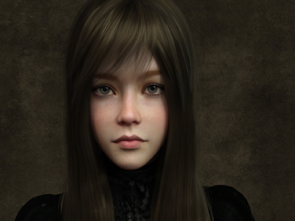 Dazstudio realistic 3d model, anime character, modular character ...