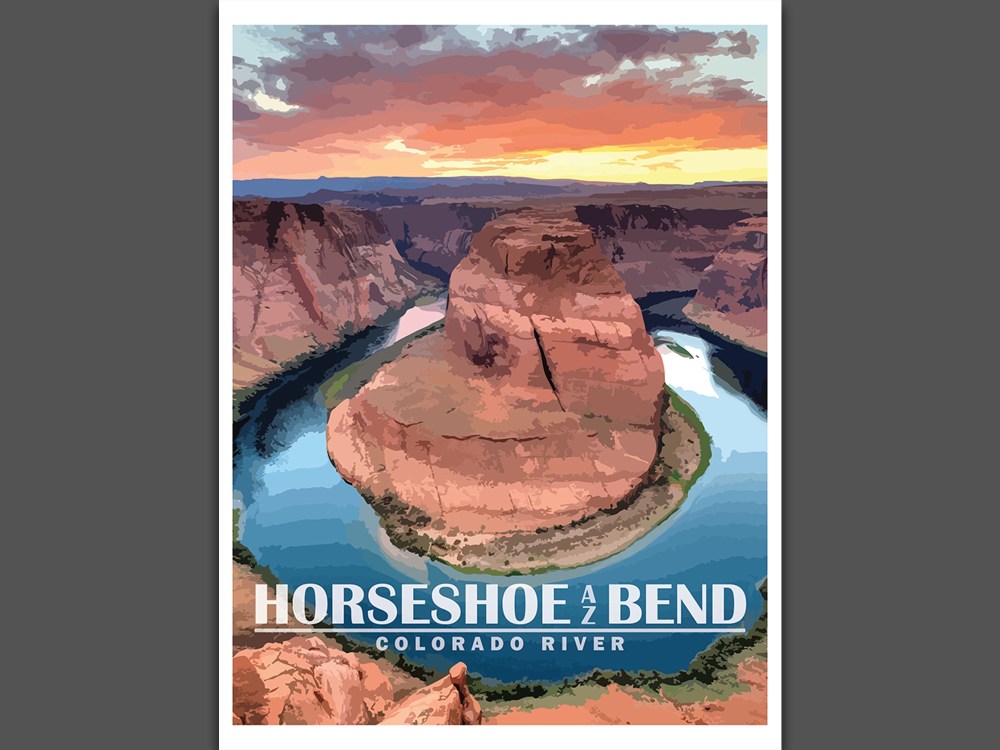 Fully functional travel poster for you or your company | Upwork