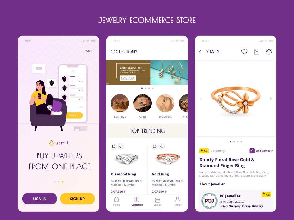 A trending / custom mobile app design for your next digital product ...