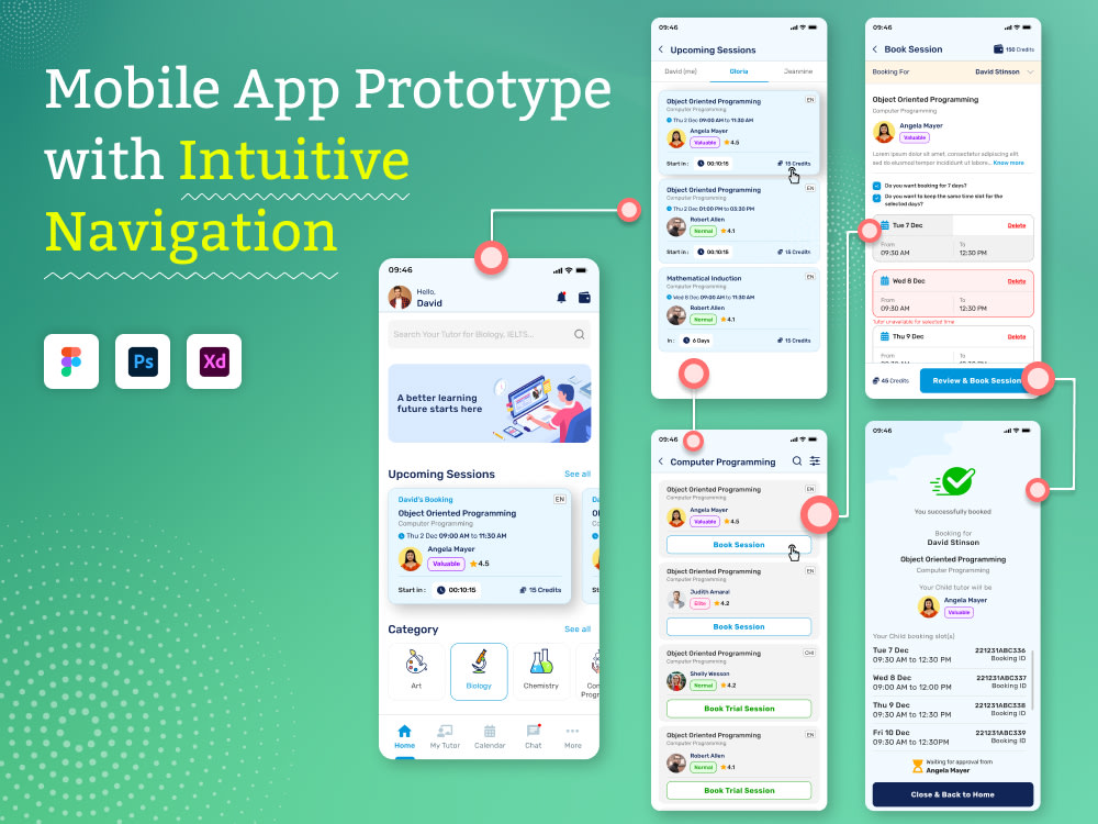 A Mobile App Prototype with Intuitive Navigation | Upwork