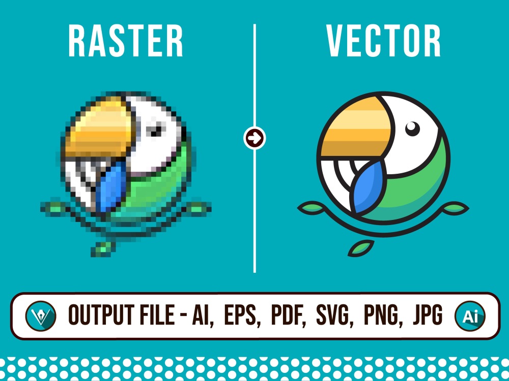 Vectorize image to vector tracing and convert png to vector logo redraw | Upwork