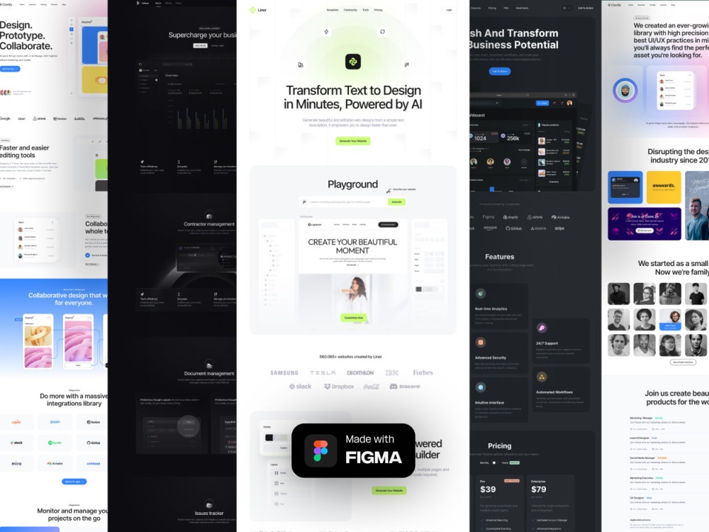 SaaS Landing page UI UX Design in Figma | Upwork