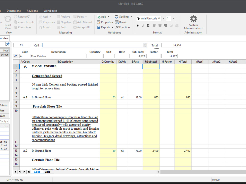 Quantity Surveying Dimension sheets, takeoffs & BOQ preparation | Upwork