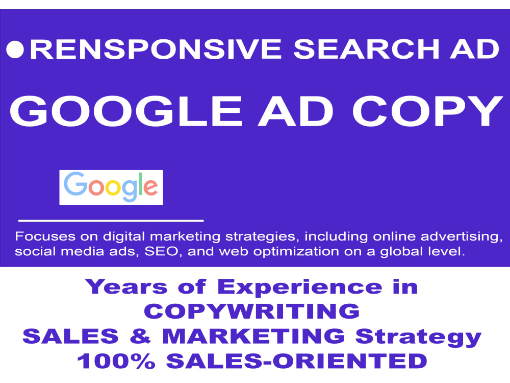 Super optimized Google Responsive Search Ad copy | Upwork