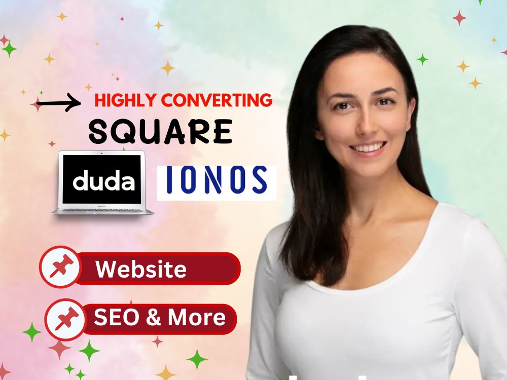 A design and redesign website using square, duda and ionos | Upwork