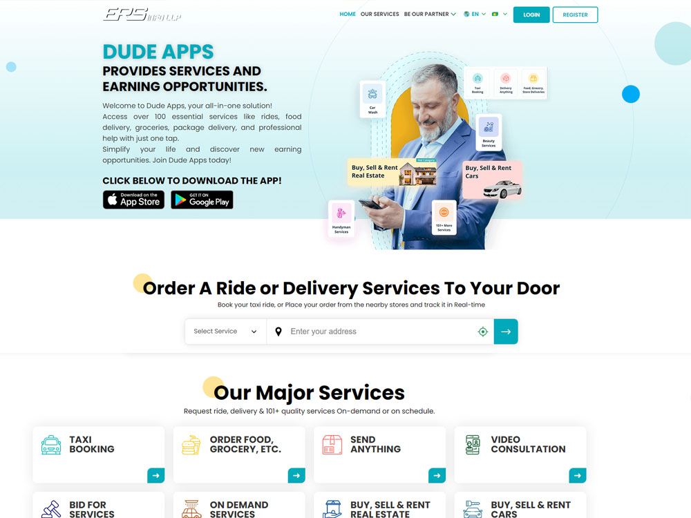 Complete gojek v3cube 2023 Multi services app | Upwork