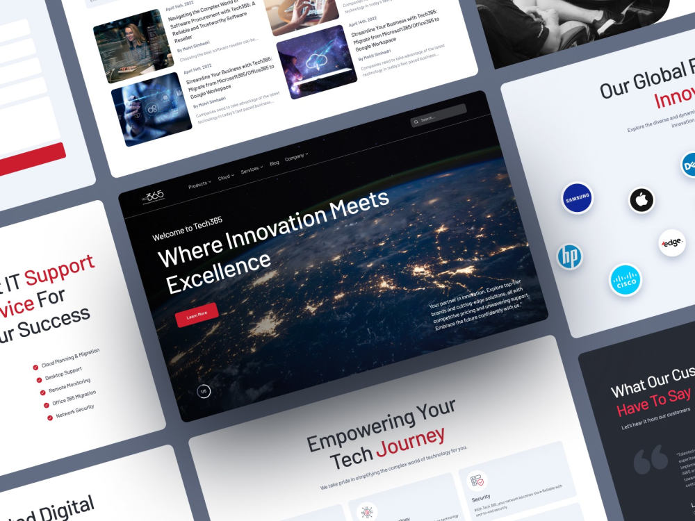 Professional Website Designs for Tech & IT Services | UX & UI Design ...