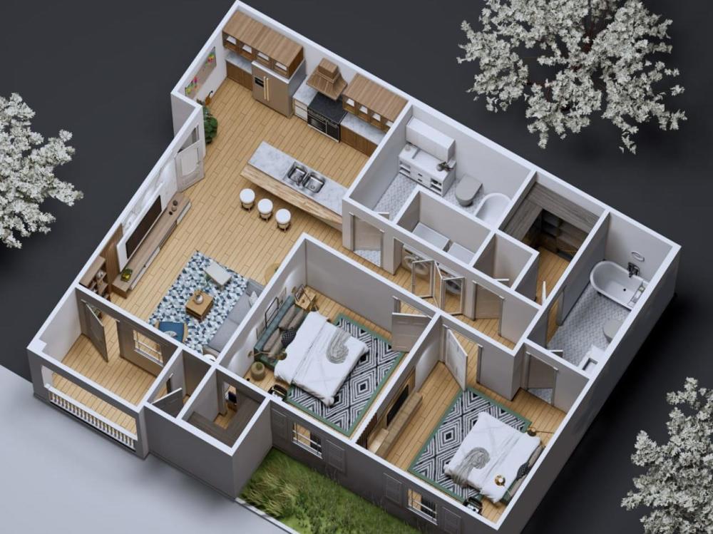 Photo-realistic 3D Design, exterior modeling, rendering and walkthrough ...