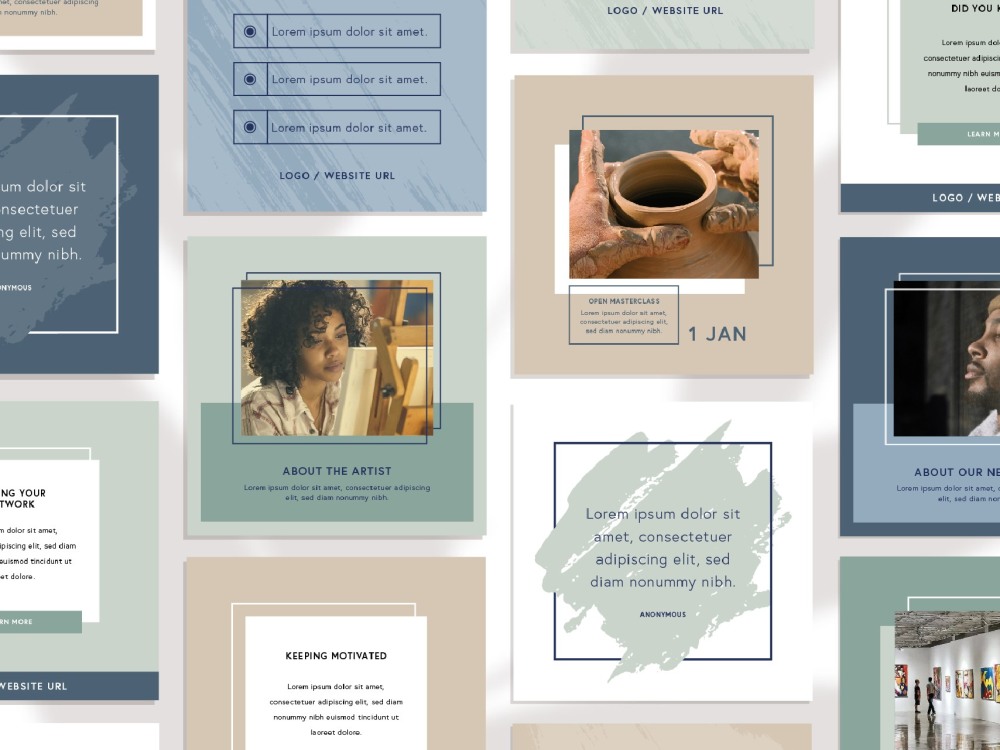 Customised templates for your Instagram and Social Media Tiles and ...