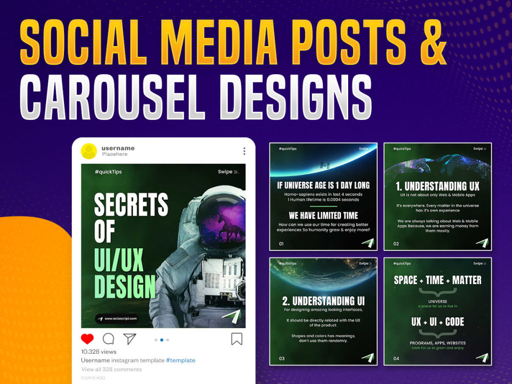 The most impactful social media & Carousel posts for your IG, FB ...