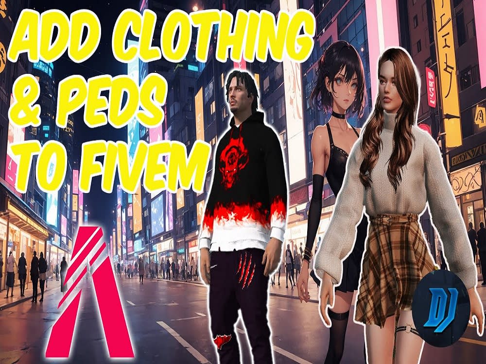 A gta 5 customized ped, fivem custom ped, gta 5 clothing, fivem clothes ...