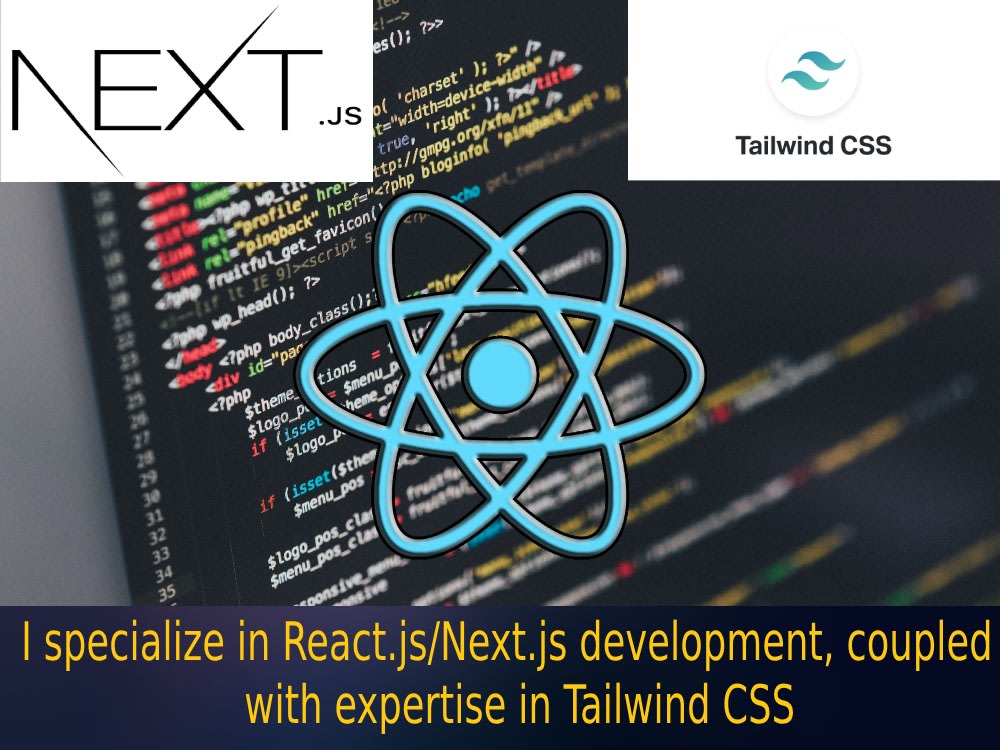 Next.js Developer || Front End Developer || Figma to Next.js / TailwindCSS | Upwork