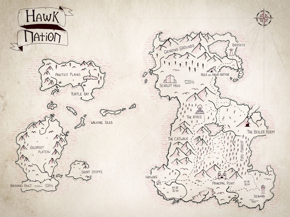 A custom hand drawn fantasy map! | Upwork
