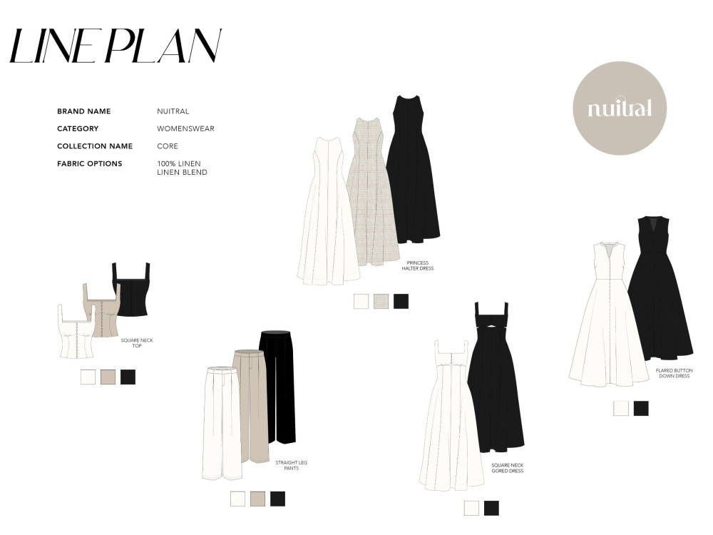 A line plan of your collection | Upwork