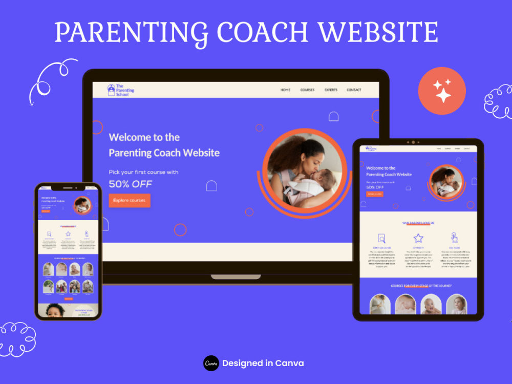 A landing page designed in canva | Upwork