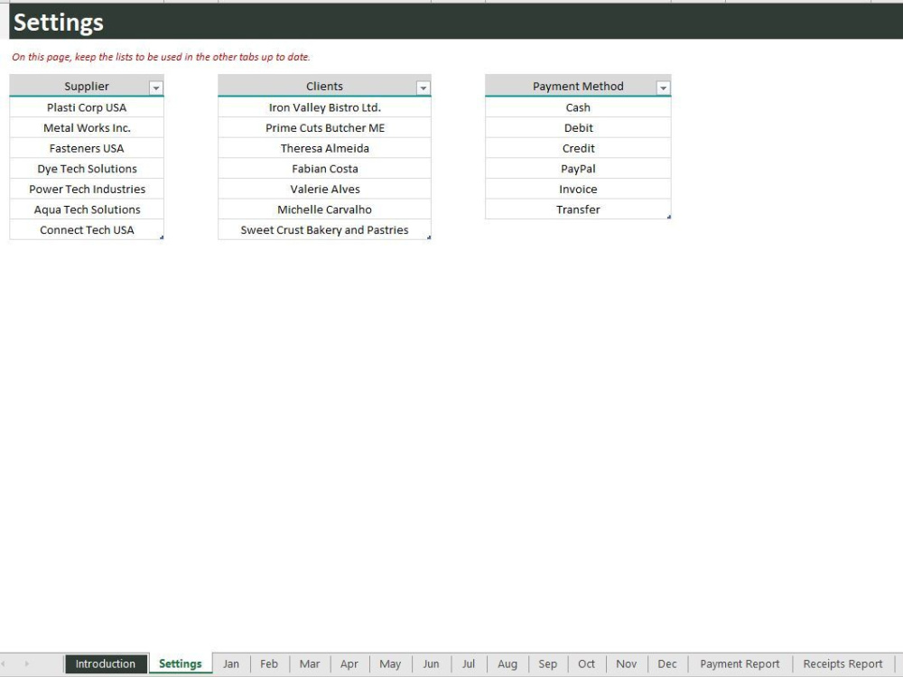 Simple Financial Management Excel Template | Upwork Simple Financial Management Excel Template | Upwork