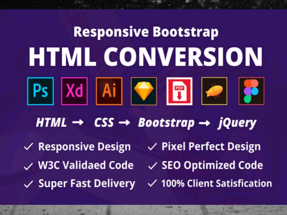 PSD, XD and figma to HTML, CSS or bootstrap | Upwork