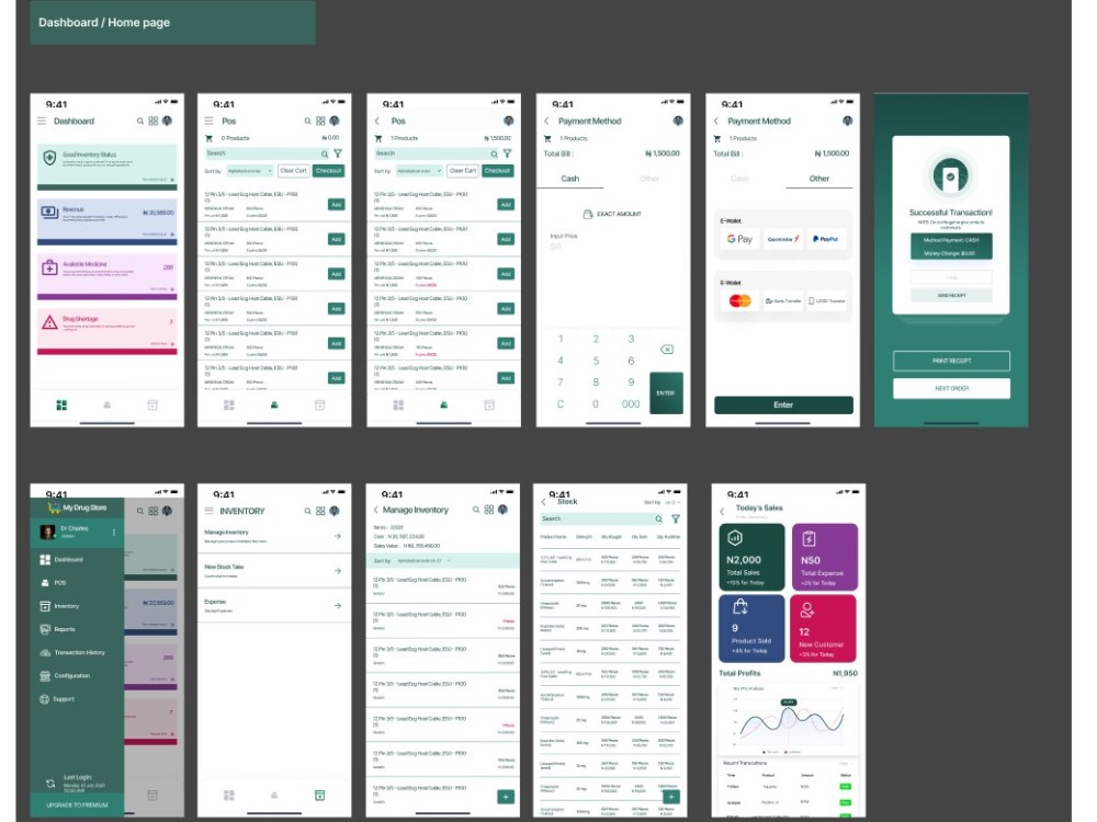 A complete mobile app design | Upwork