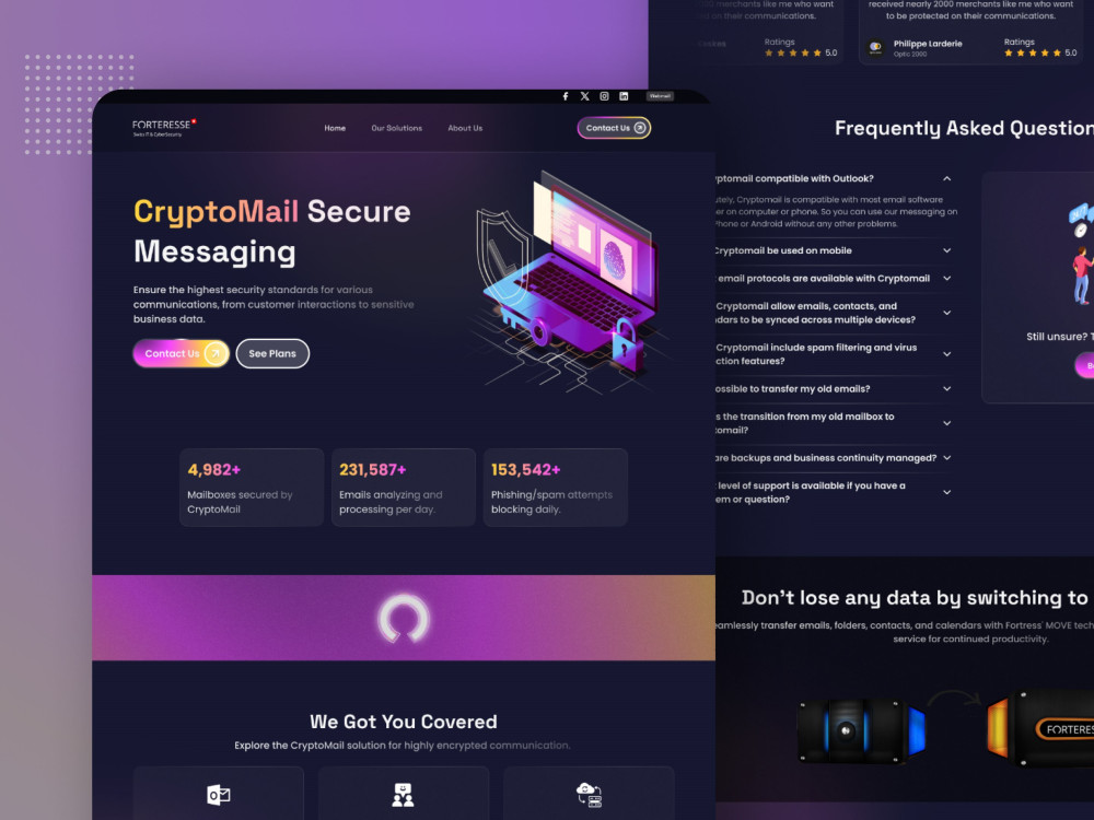 Landing page and website UI UX designed by Figma | Upwork