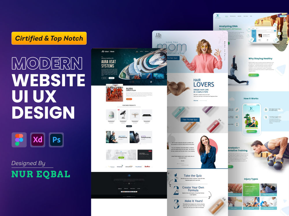 Figma website design, figma landing page, website UI/UX | Upwork