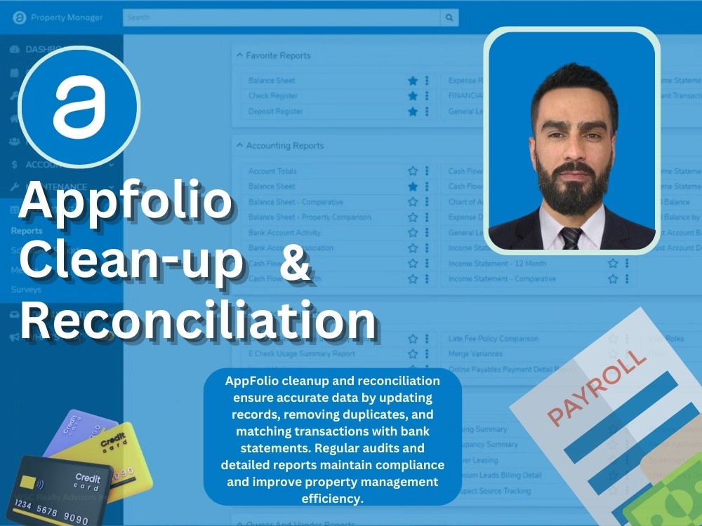 Appfolio Clean up and Reconciliation | Upwork