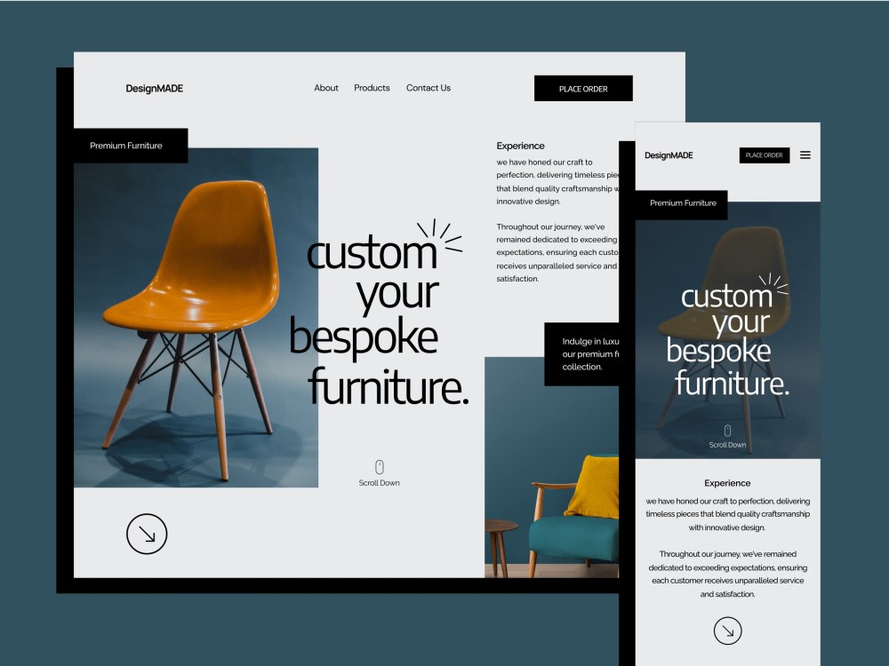 A custom responsive website design. | Upwork