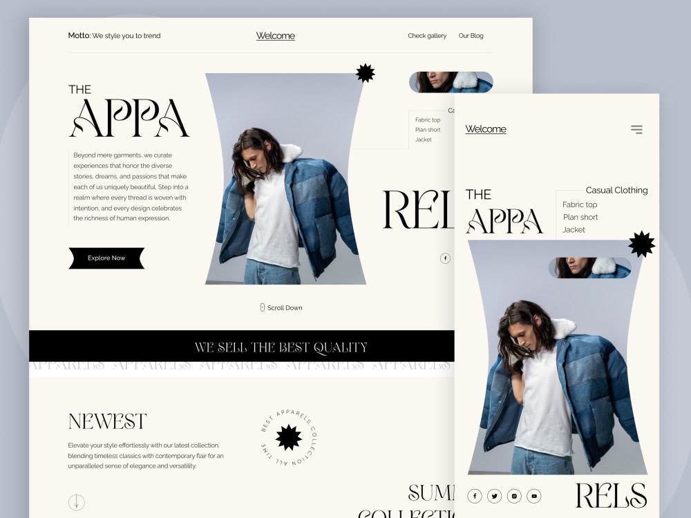 A custom responsive website design. | Upwork