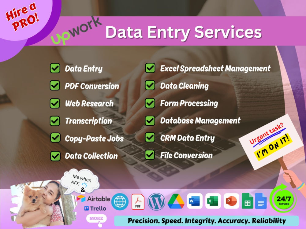 Accurate and efficient data entry services | Upwork