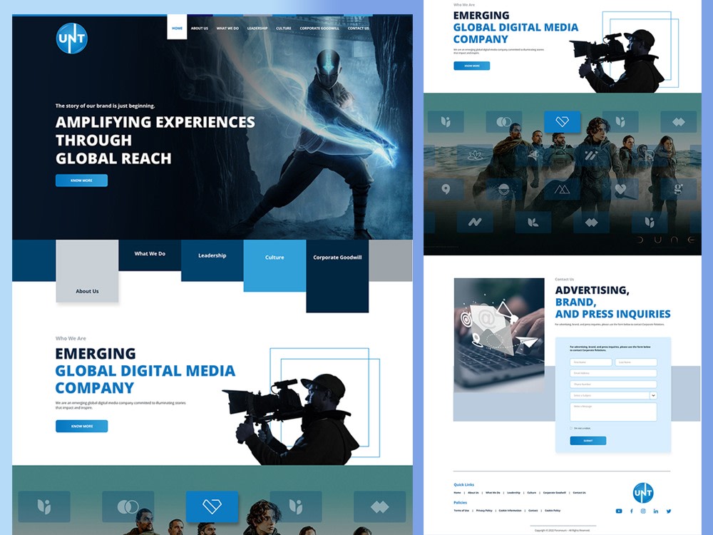 Landing Page for website design & mobile app | WordPress HTML ReactJS ...